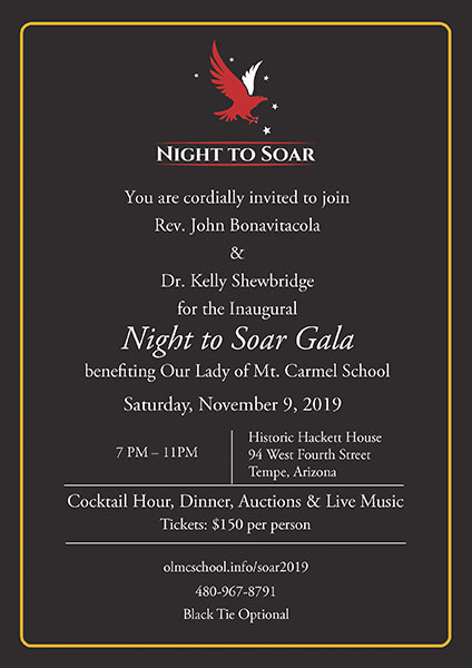 Night to Soar Gala 2019 - Our Lady of Mount Carmel Catholic School ...
